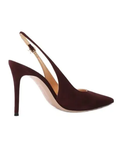 GIANVITO ROSSI 95mm Suede Slingback Pumps