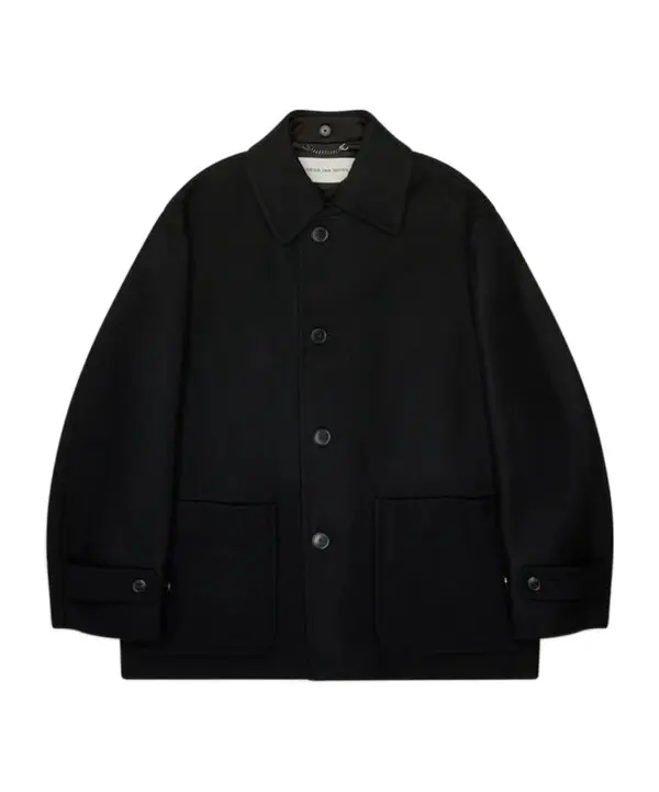 Dries Van Noten Long Sleeve Coat - Black