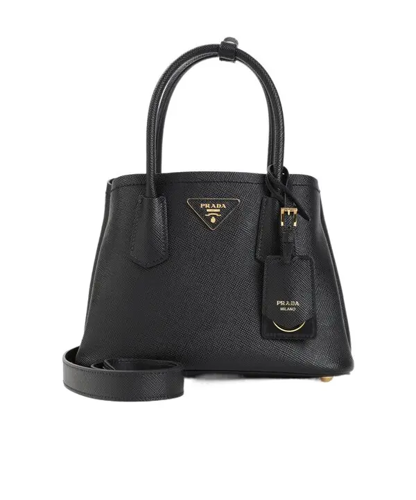 Prada Logo Plaque Top Handle Bag