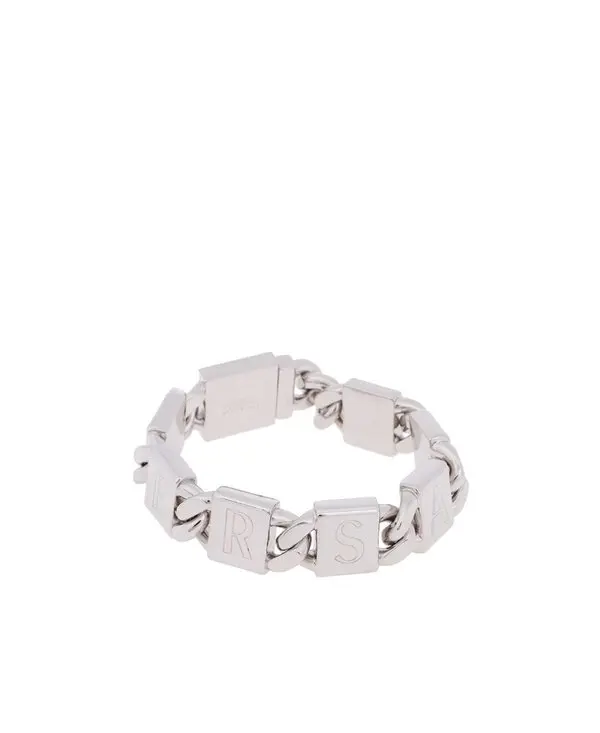 Versace Logo Plaque Chain Bracelet