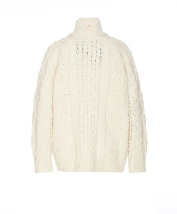 LOULOU STUDIO Cable Knit Turtleneck Sweater