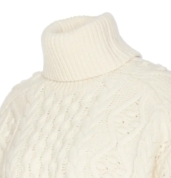 LOULOU STUDIO Cable Knit Turtleneck Sweater