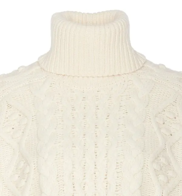 LOULOU STUDIO Cable Knit Turtleneck Sweater
