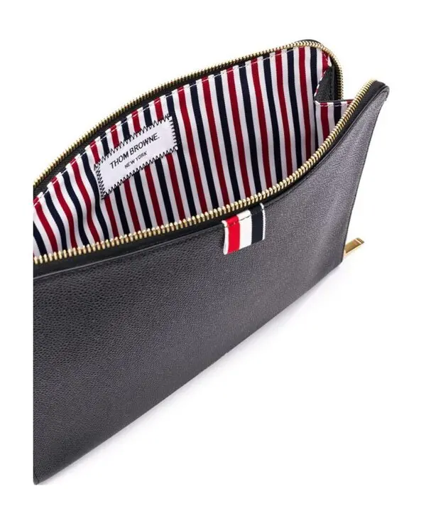 Thom Browne Rwb Striped Medium Clutch Bag