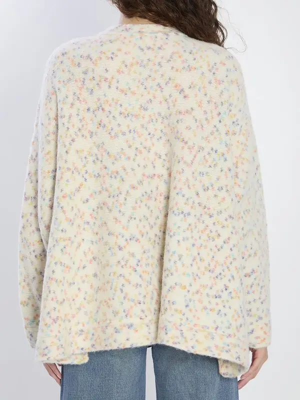 Loewe Embroidered Logo V-neck Cardigan