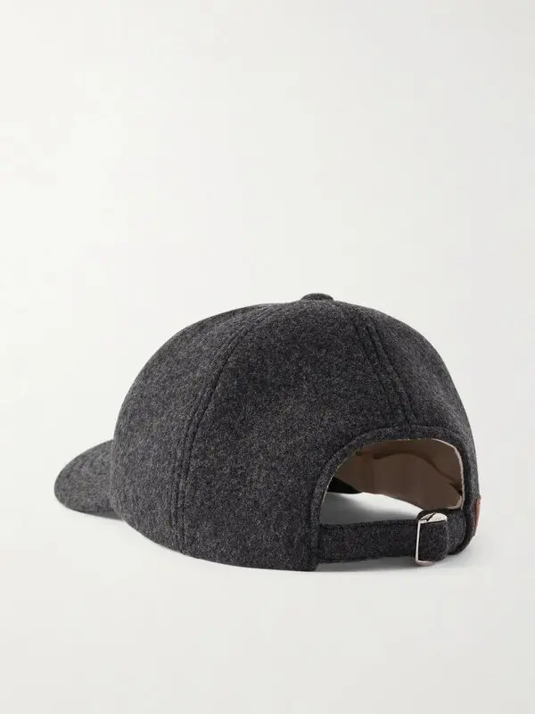 Loewe Logo-embossed Wool-blend Baseball Cap
