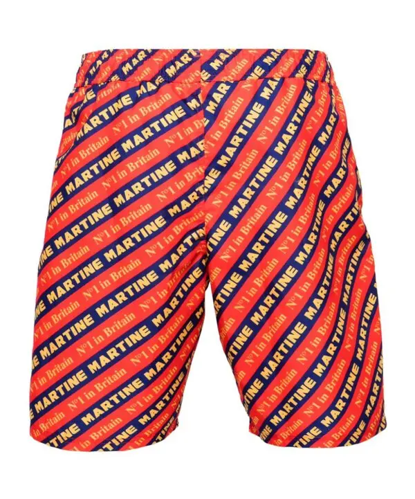 Martine Rose Beach Shorts With Stripe Lettering