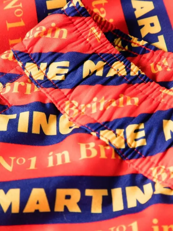 Martine Rose Beach Shorts With Stripe Lettering