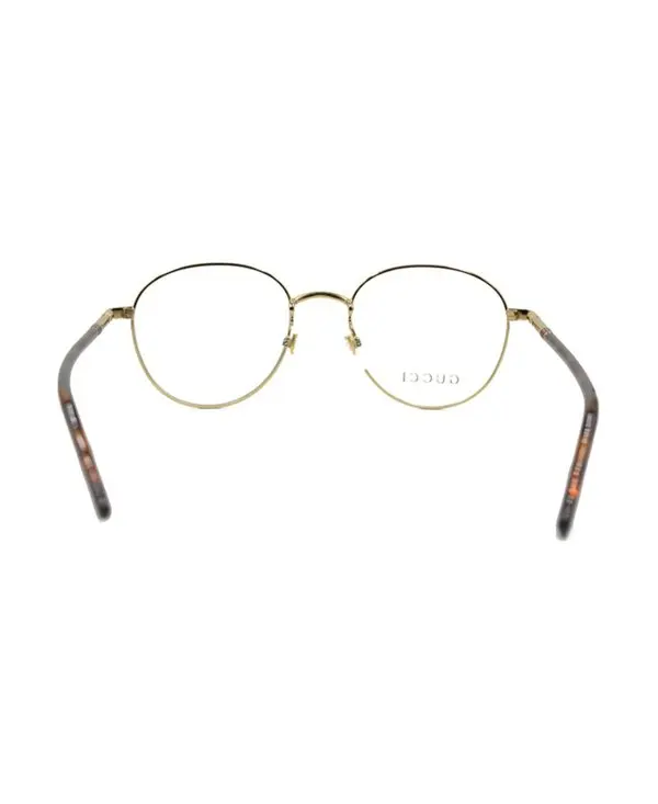 Gucci Round Metal Eyeglasses