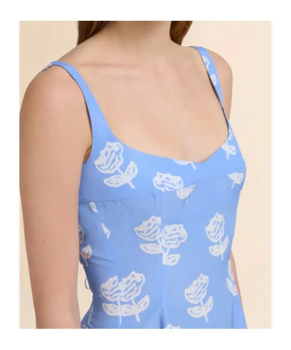 Marni Printed Poplin Flared Midi Dress