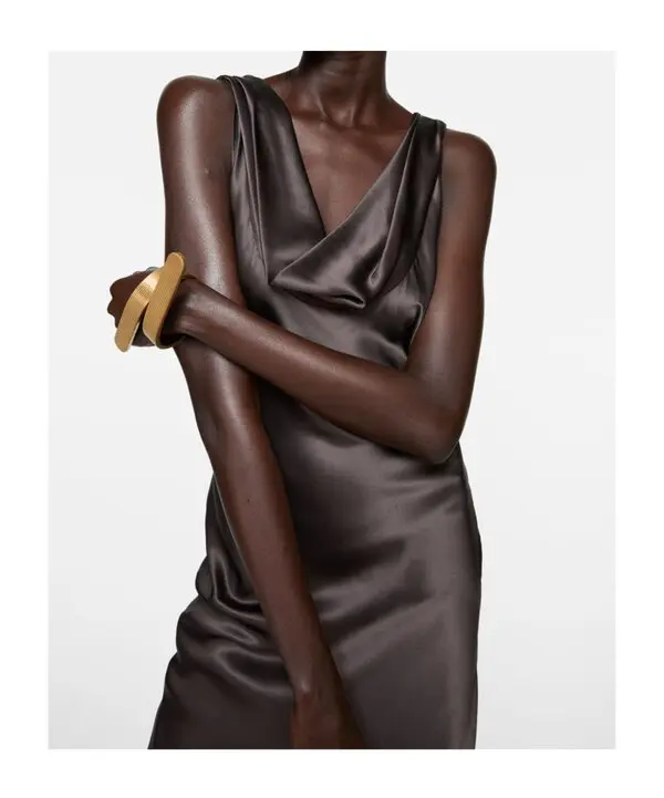Acne Studios Cowl Neck Midi Dress With Scarf Detailing - Black