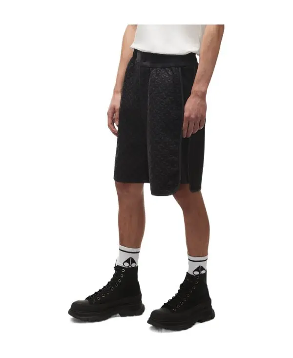 Moose Knuckles Quilted Logo Shorts