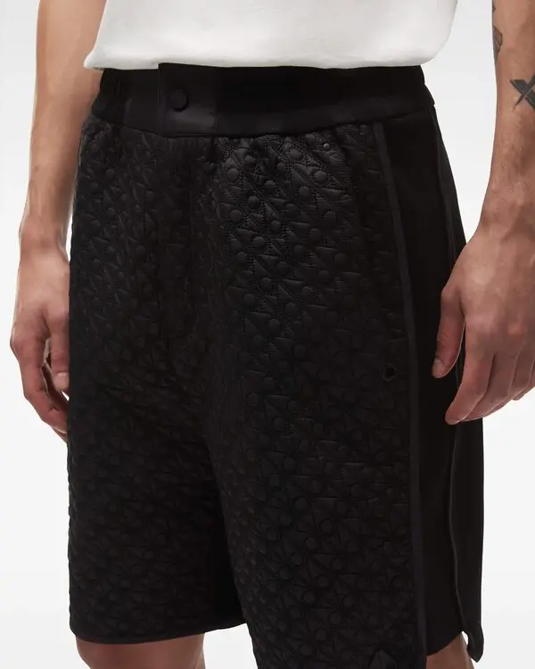 Moose Knuckles Quilted Logo Shorts