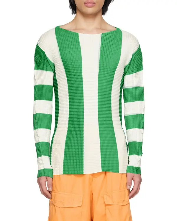 Sunnei Pleated Striped T- Shirt