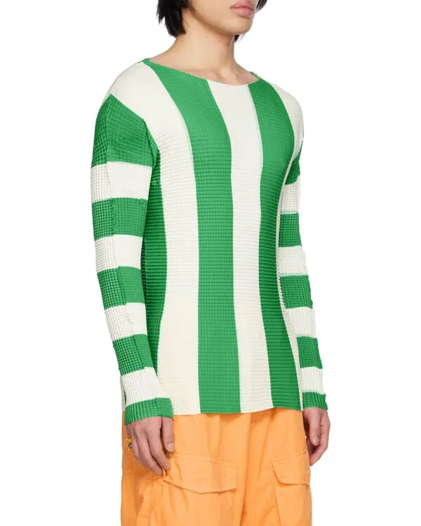 Sunnei Pleated Striped T- Shirt