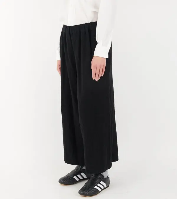 Comme Des Garçons Elastic Waist Wide Leg Casual Pants