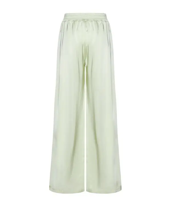 Fabiana Filippi Satin Elasticated Waistband Trousers - White