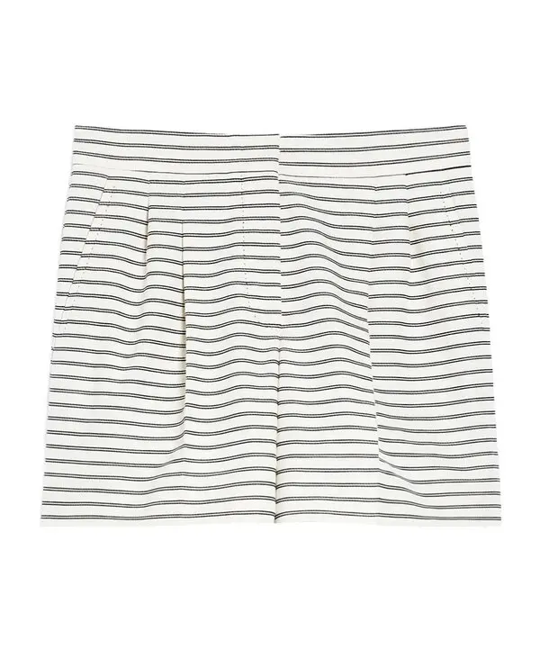 Max Mara Striped Ottoman Bermuda Shorts - Beige