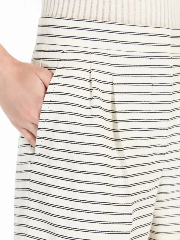 Max Mara Striped Ottoman Bermuda Shorts