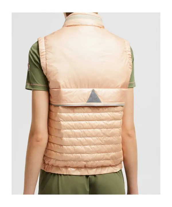 Moncler Hooded Down Vest - Pink