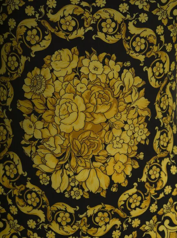 Versace Baroque Print One-piece Swimsuit - Yellow