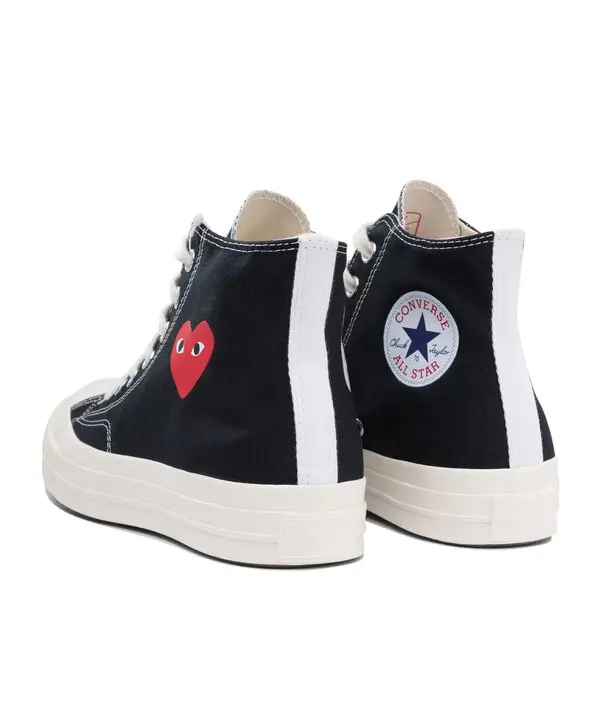 Play Comme Des Garcon Logo High-top Casual Sneakers