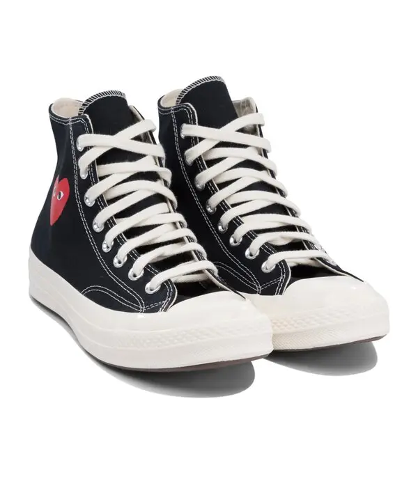 Play Comme Des Garcon Logo High-top Casual Sneakers