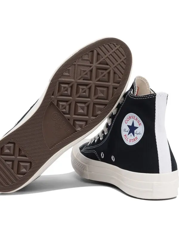 Play Comme Des Garcon Logo High-top Casual Sneakers