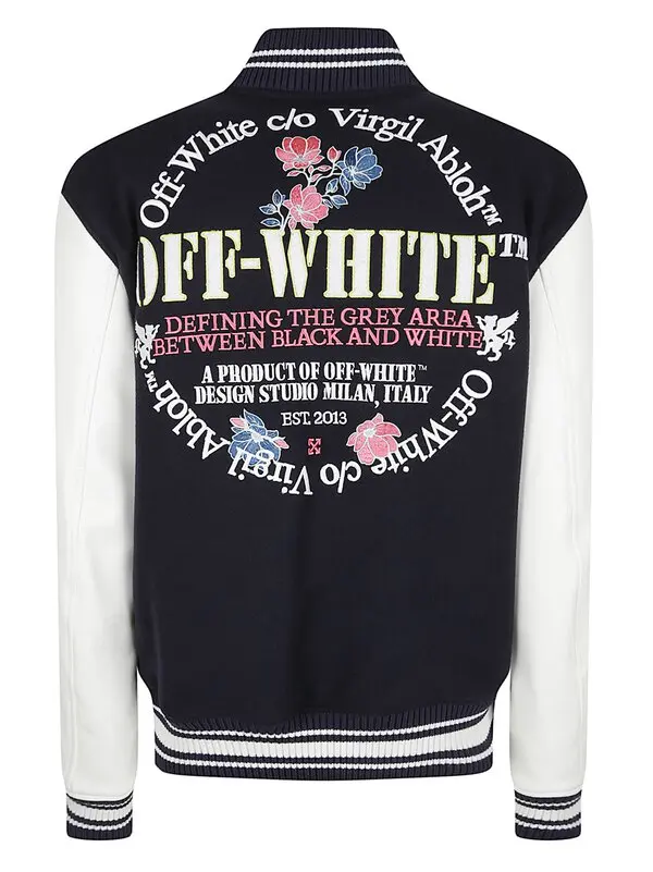 Off-White Logo Detailed Long Sleeved Jacket