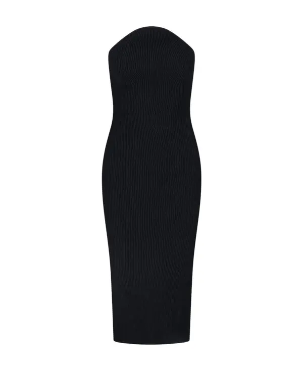 Khaite Ribbed Midi Dress