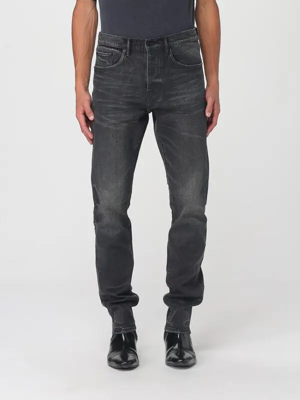 PURPLE BRAND Coated Denim Jeans - Black