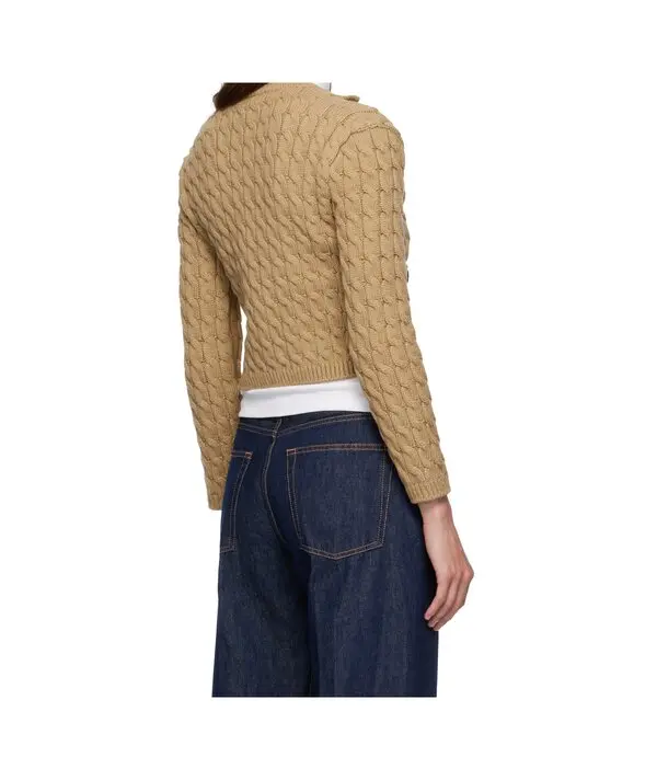 Moncler Ribbed Crewneck Cardigan