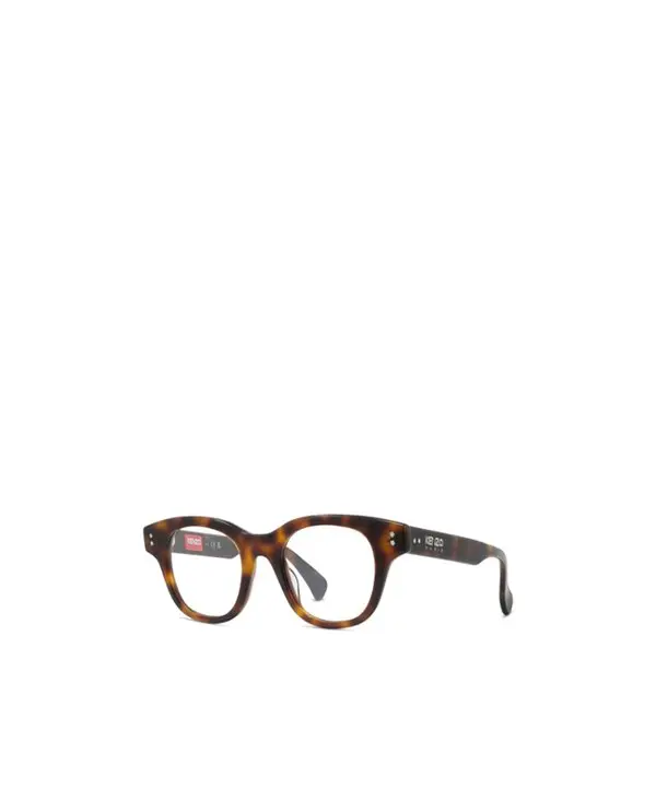 Kenzo Wayfarer Frame Printed Logo Eyeglasses - Multicolor