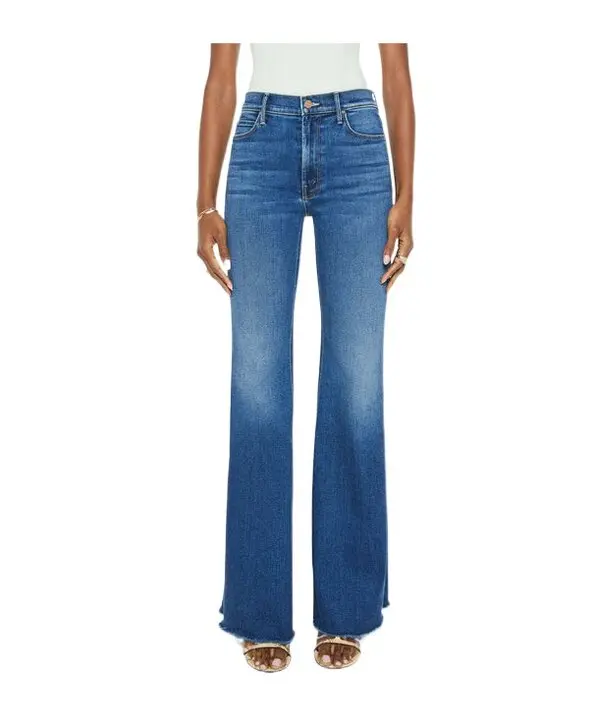 MOTHER Frayed Bell-bottom Jeans