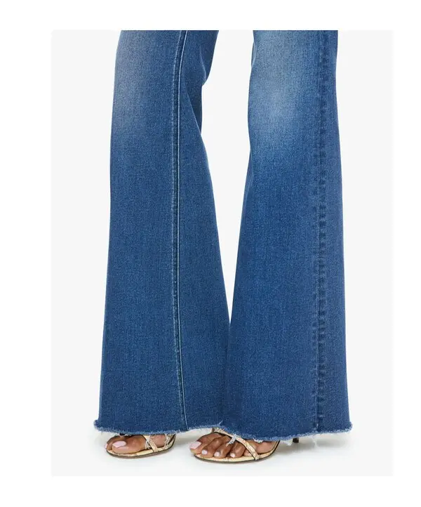 MOTHER Frayed Bell-bottom Jeans
