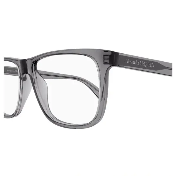 Alexander McQueen Square Frame Eyeglasses - Gray