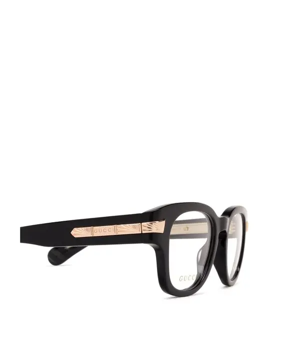 Gucci Round Frame Glasses - Black