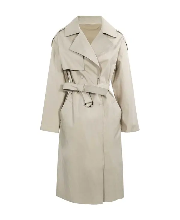 YVES SALOMON Double-breasted Belted Trench Coat