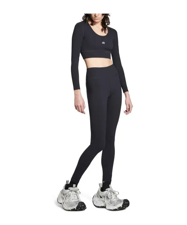 Balenciaga Activewear Logo Printed Leggings