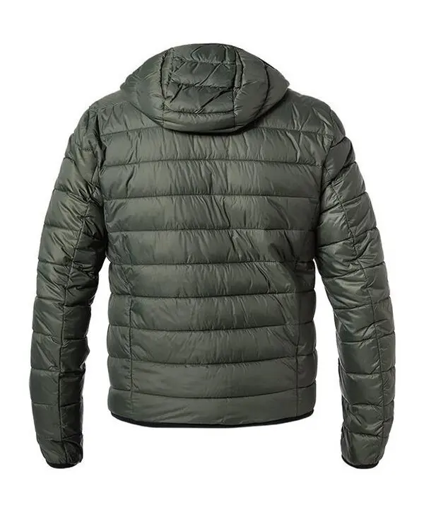 Hugo Boss Quilted Hooded Jacket With Logo Detail
