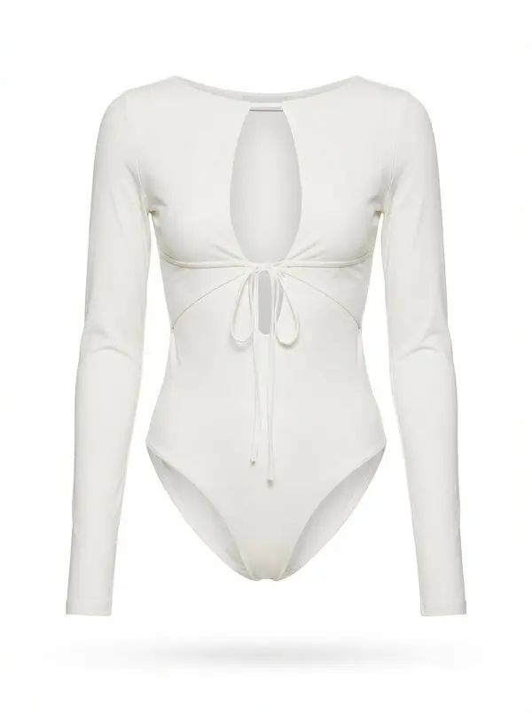 Tove Long Sleeve Cut Out Jumpsuit - White