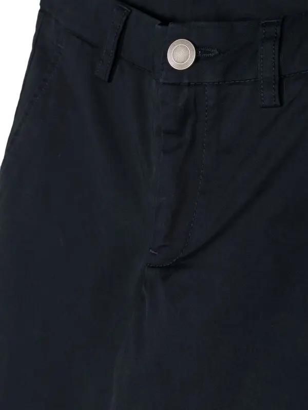 DONDUP Belt Loop Straight Leg Trousers - Black