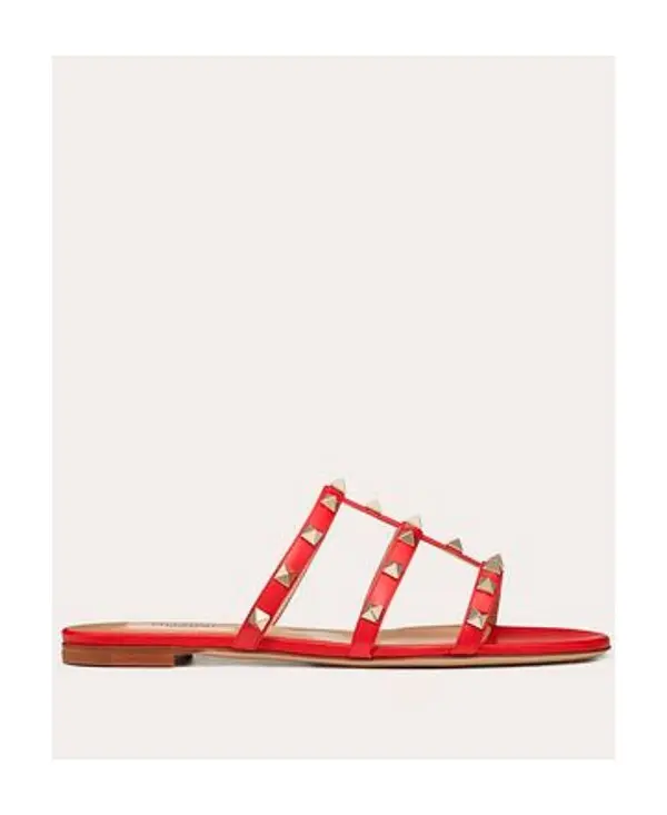 Valentino Garavani Rockstud Flat Sandals - Multicolor