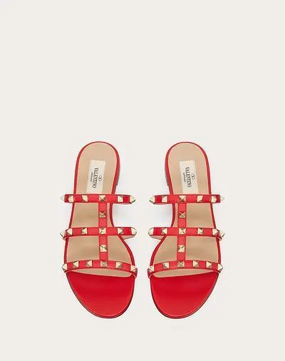 Valentino Garavani Rockstud Flat Sandals - Multicolor