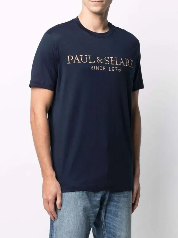 PAUL  SHARK Logo-print T-shirt