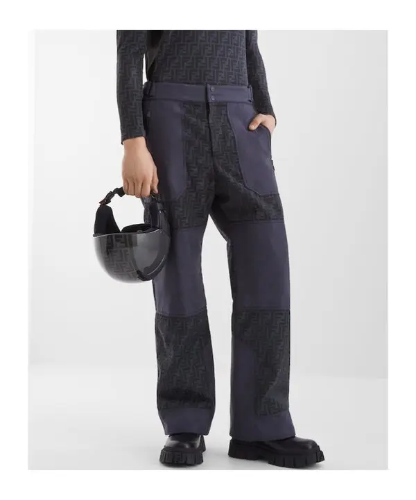 Fendi Monogram Paneled Ski Trousers
