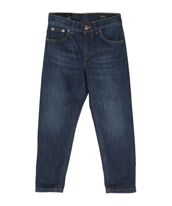 DONDUP Mid-rise Straight-leg Jeans With Contrasting Stitching