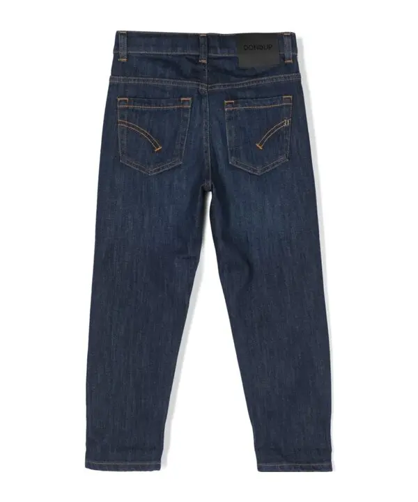 DONDUP Mid-rise Straight-leg Jeans With Contrasting Stitching