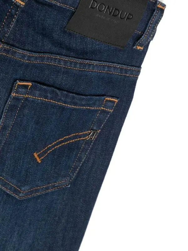 DONDUP Mid-rise Straight-leg Jeans With Contrasting Stitching