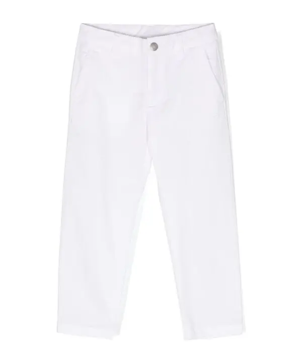DONDUP Mid-rise Cotton Chino Trousers - White